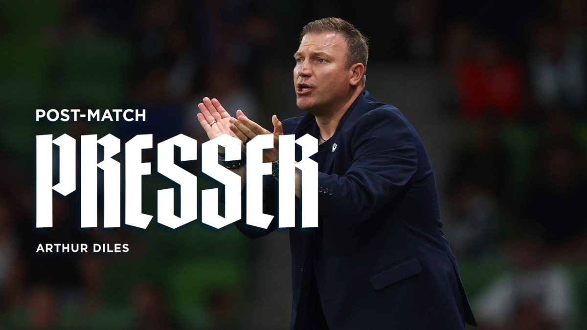 Arthur Diles | Press Conference | Melbourne Victory v Perth Glory | A ...