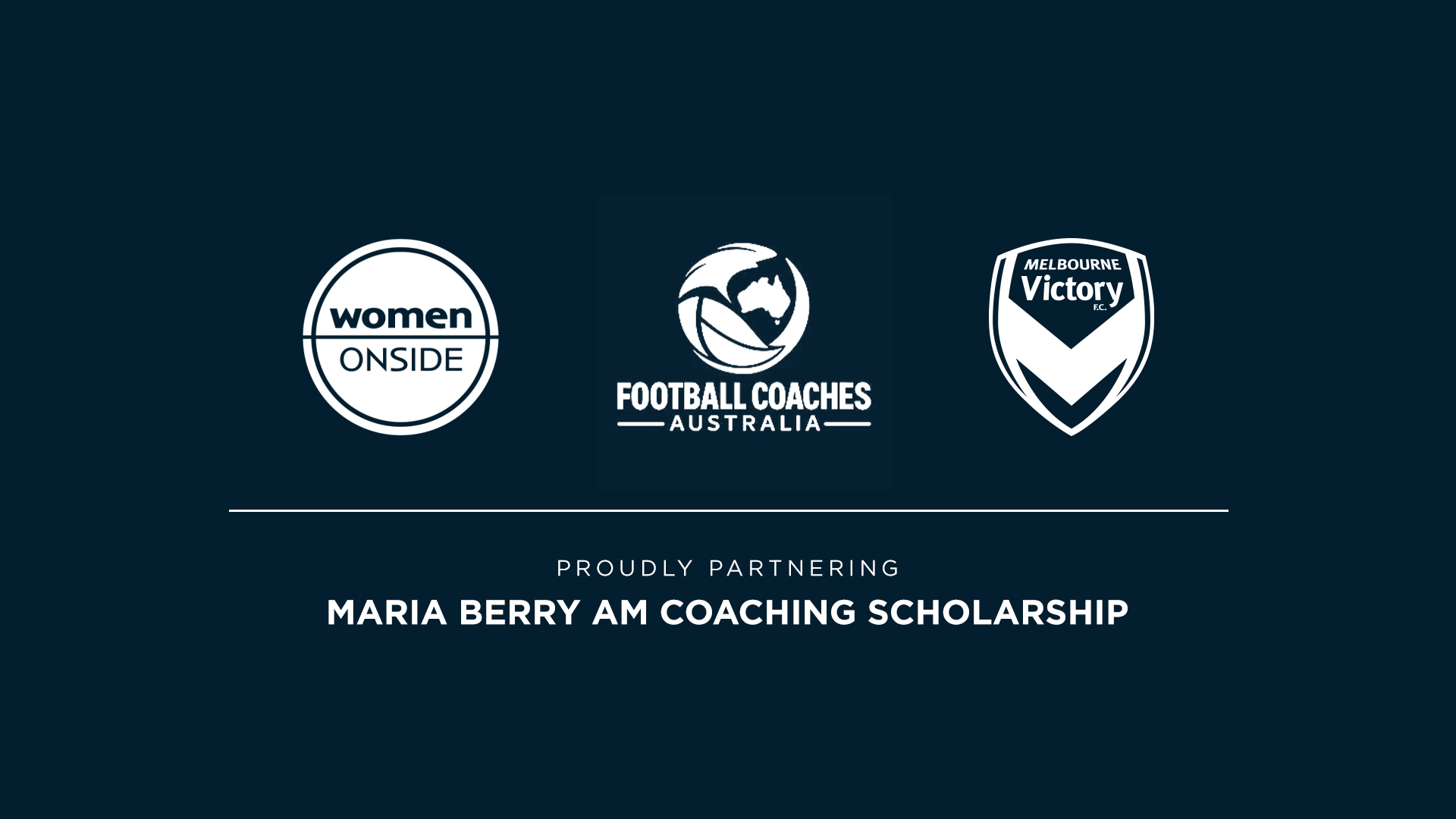 Victory supports Maria Berry AM coaching scholarship | Melbourne Victory